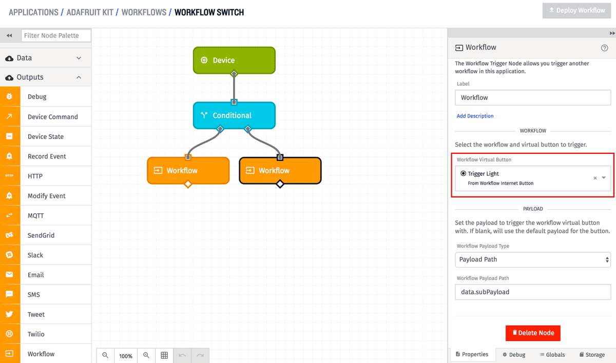 Workflow Trigger Node Wegnology Documentation